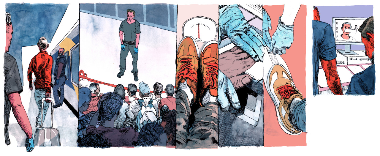 Matt Rota's editorial illustrations depict the Syrian Refugee ...
