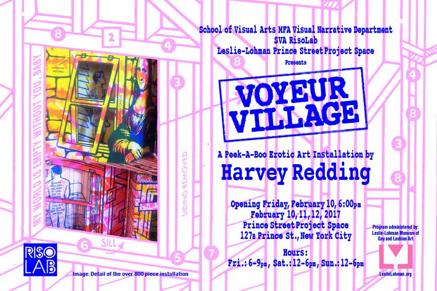 Harvey Redding's amazing Risograph project, Voyeur Village, is on display now. | MFA Visual ...